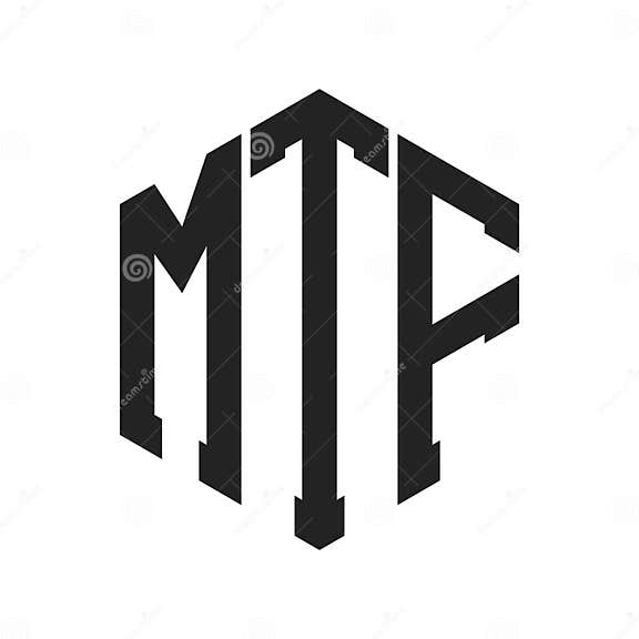 MTF Logo Design. Initial Letter MTF Monogram Logo Using Hexagon Shape ...