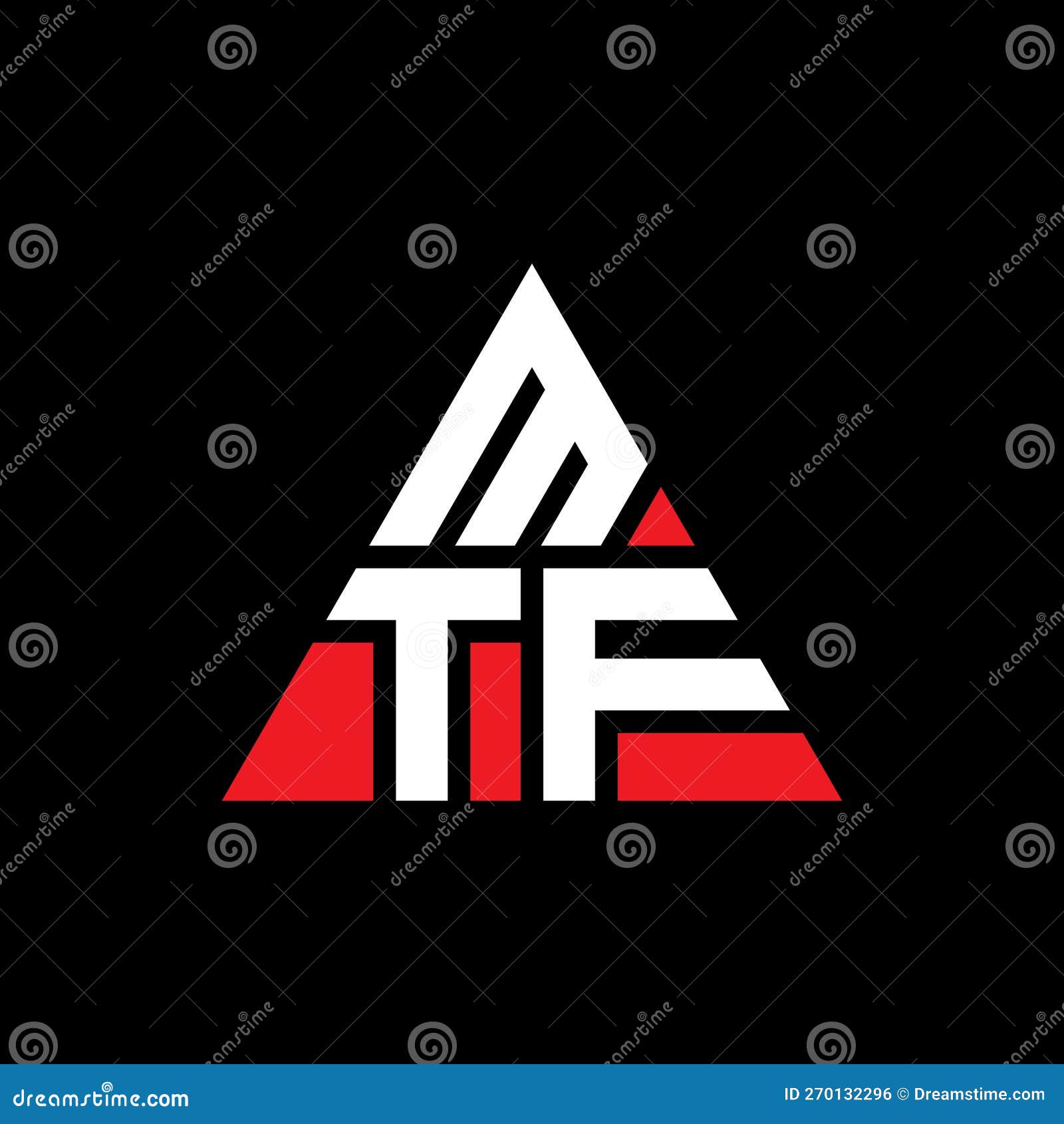 MTF Triangle Letter Logo Design with Triangle Shape. MTF Triangle Logo ...