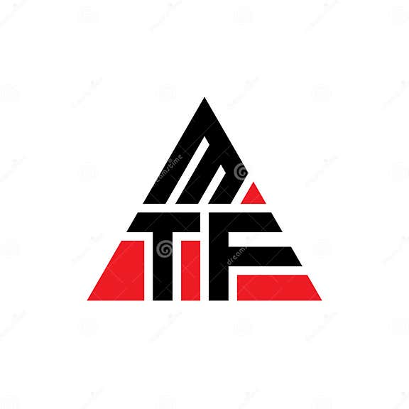 MTF Triangle Letter Logo Design with Triangle Shape. MTF Triangle Logo ...