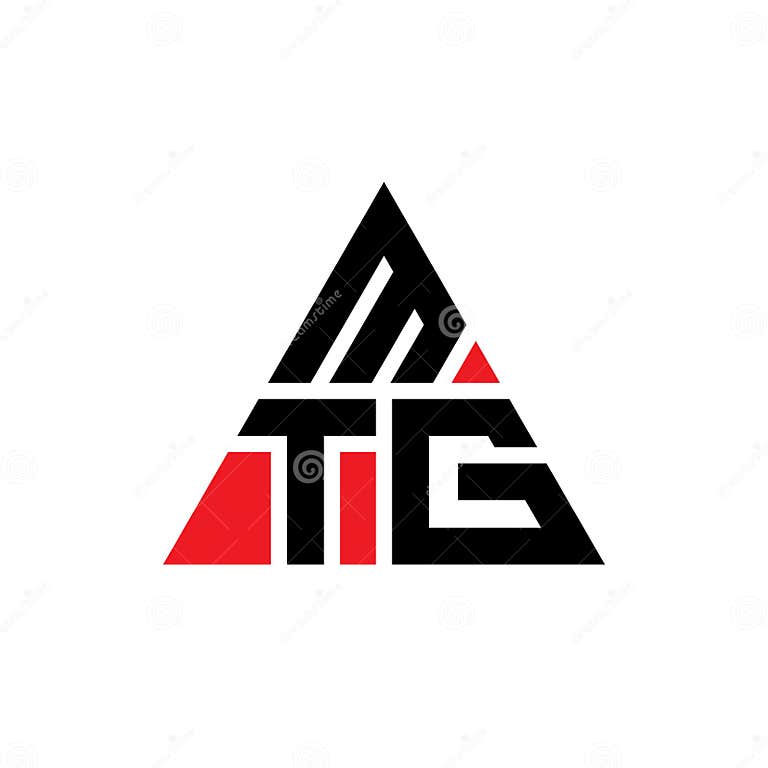 MTG Triangle Letter Logo Design with Triangle Shape. MTG Triangle Logo ...