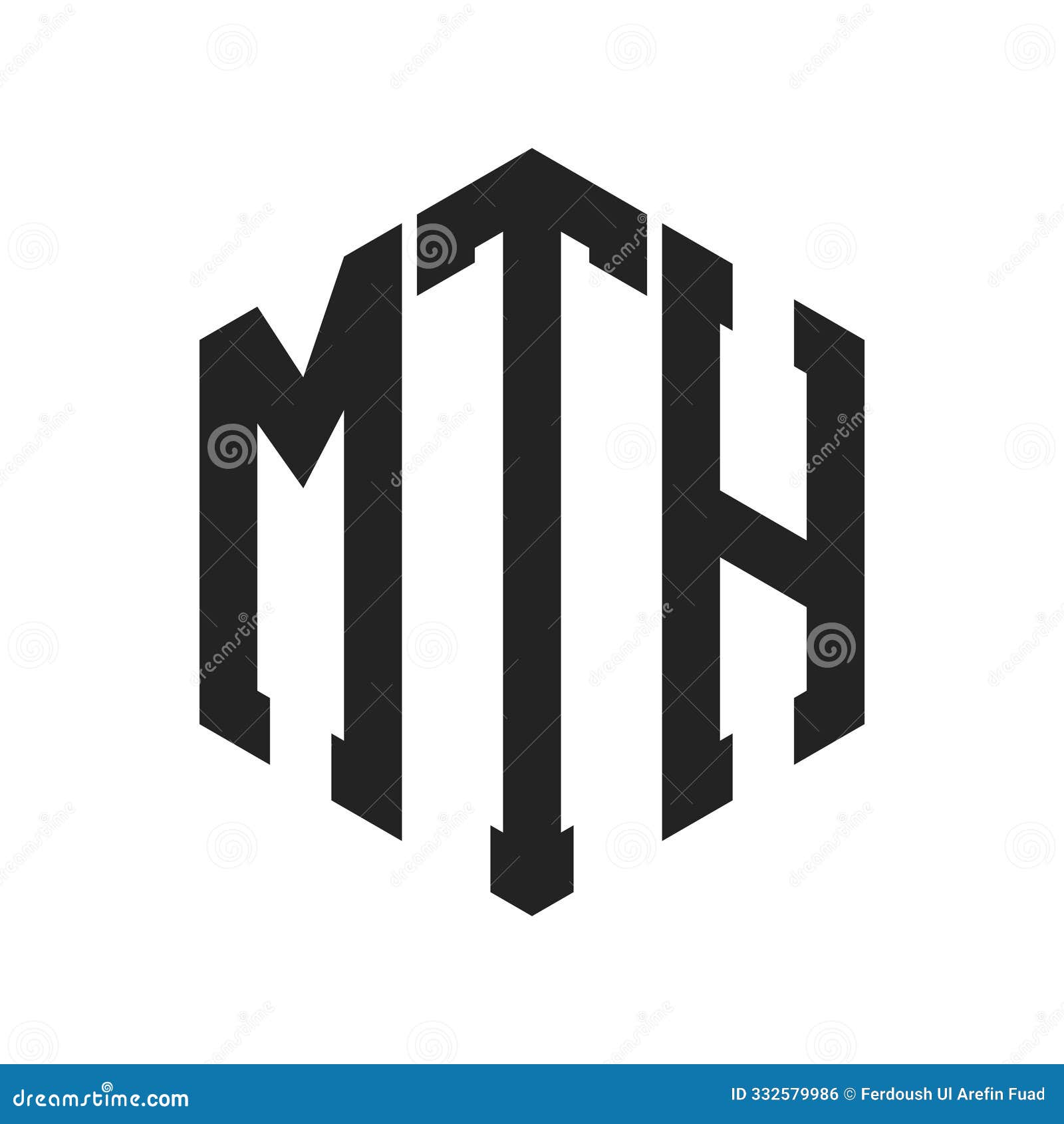 MTH Logo Design. Initial Letter MTH Monogram Logo Using Hexagon Shape ...