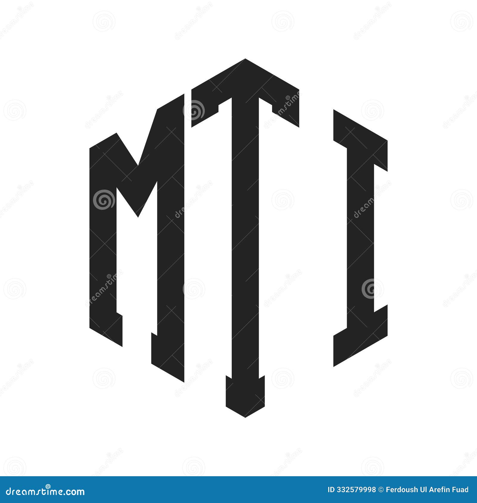 MTI Logo Design. Initial Letter MTI Monogram Logo Using Hexagon Shape ...