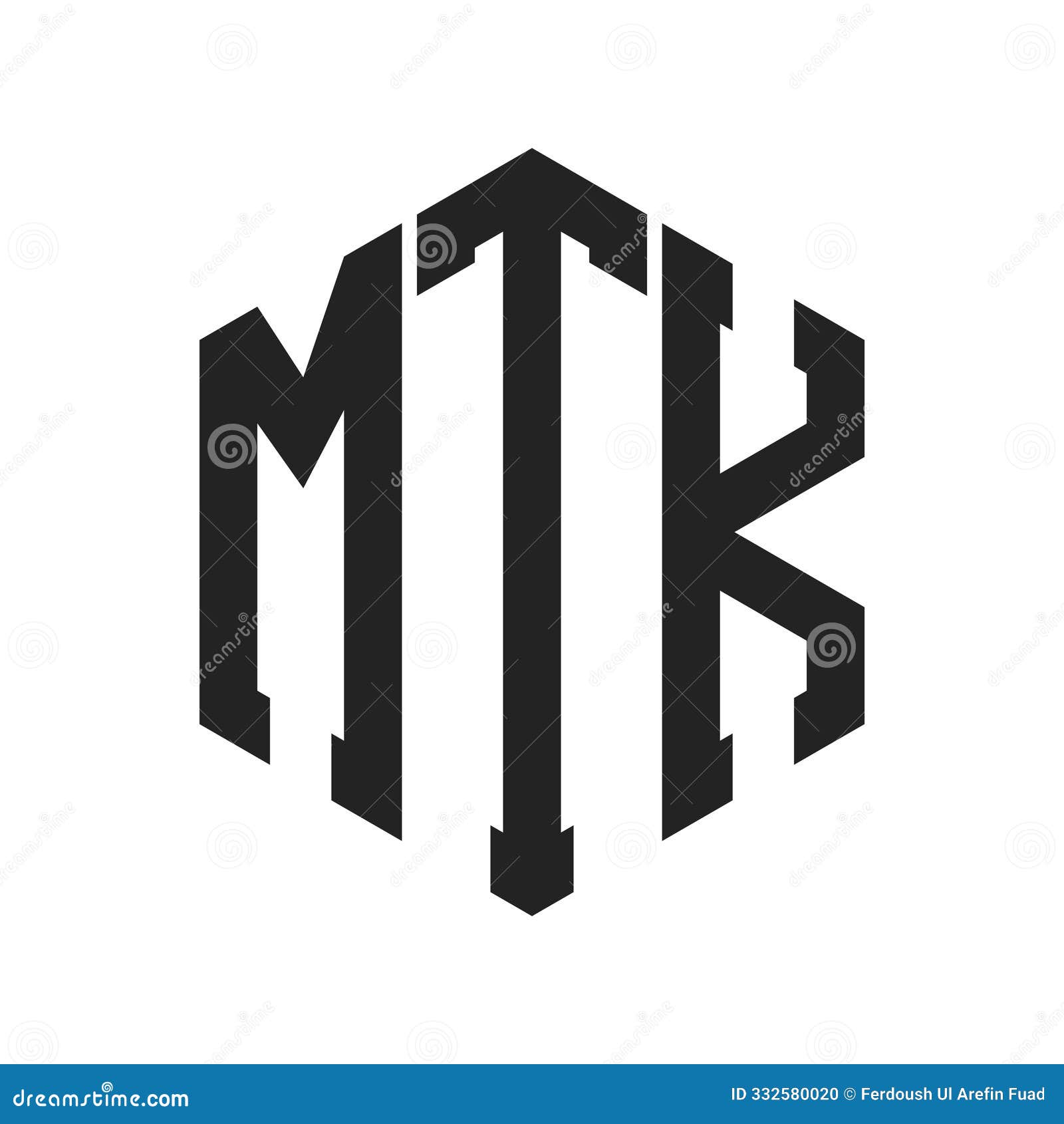 MTK Logo Design. Initial Letter MTK Monogram Logo Using Hexagon Shape ...
