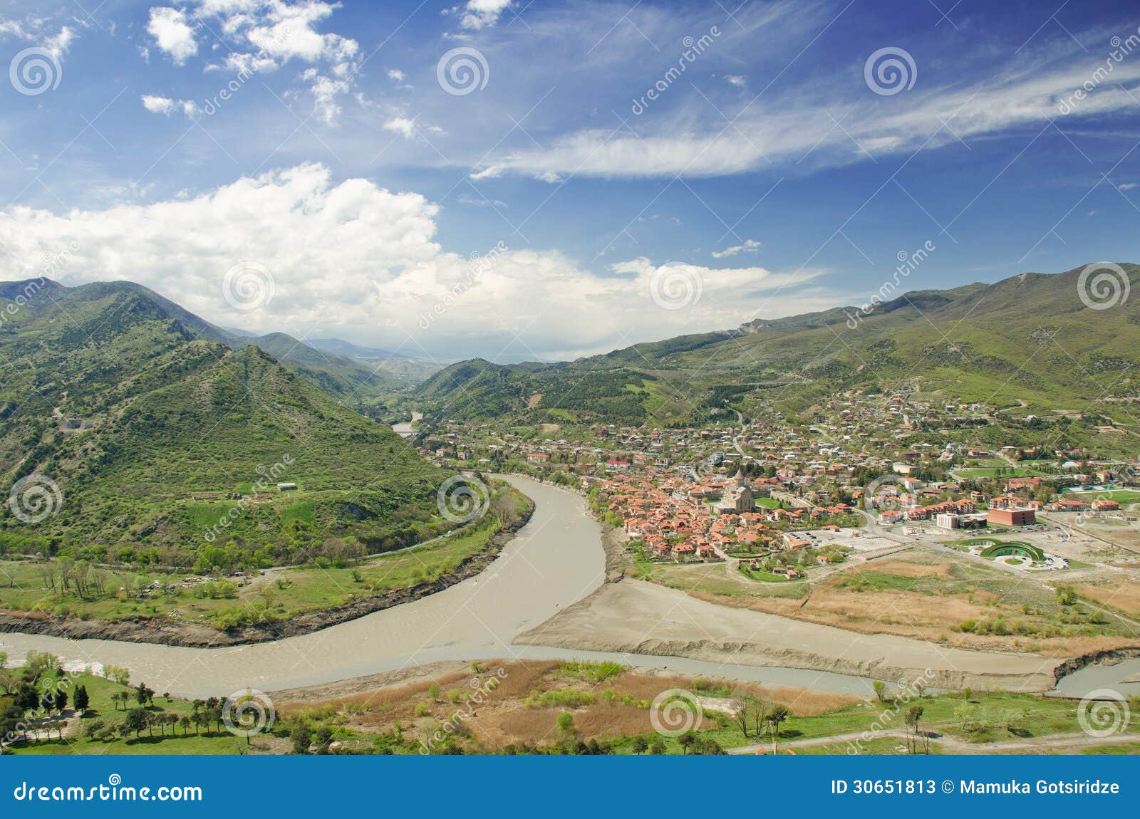Mtkvari and Aragvi, River, Georgia Stock Image - Image of connection ...
