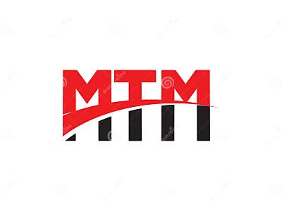 MTM Letter Initial Logo Design Vector Illustration Stock Vector ...