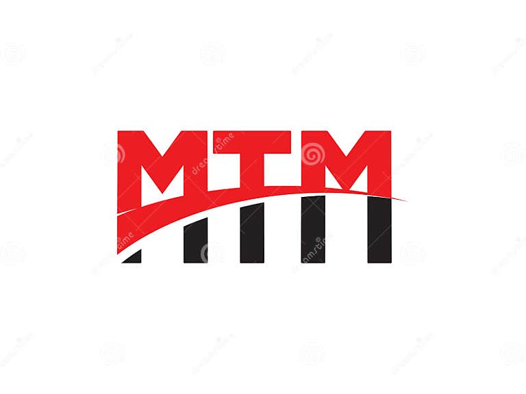 MTM Letter Initial Logo Design Vector Illustration Stock Vector ...