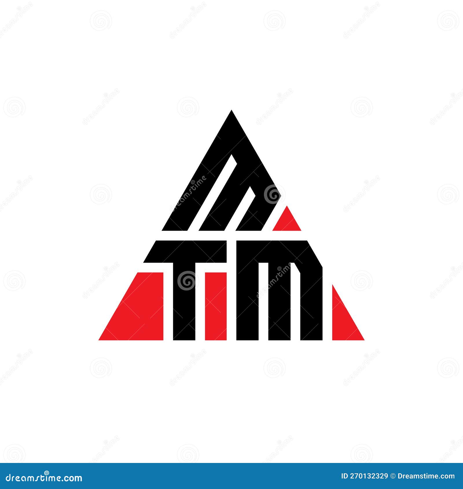 MTM Triangle Letter Logo Design with Triangle Shape. MTM Triangle Logo ...