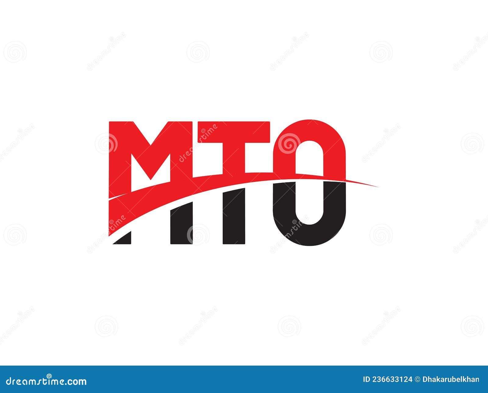 MTO Letter Initial Logo Design Vector Illustration Stock Vector ...