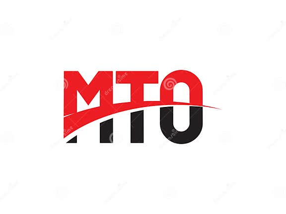 MTO Letter Initial Logo Design Vector Illustration Stock Vector ...