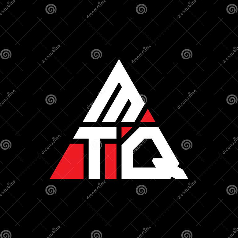 MTQ Triangle Letter Logo Design with Triangle Shape. MTQ Triangle Logo ...