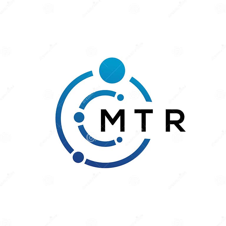 MTR Letter Technology Logo Design on White Background. MTR Creative ...