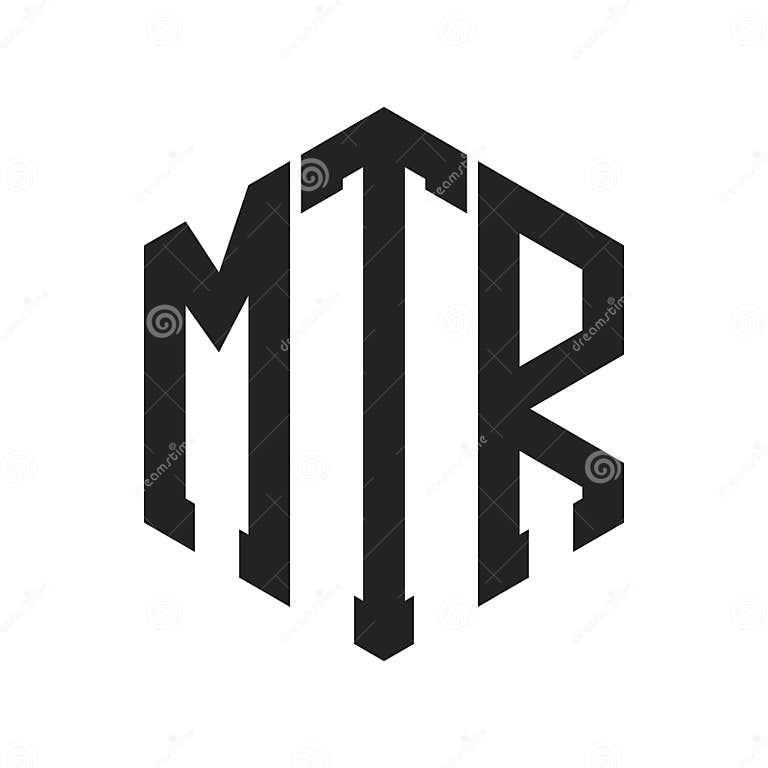 MTR Logo Design. Initial Letter MTR Monogram Logo Using Hexagon Shape ...