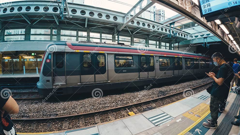 An MTR Train on the East Rail Line Oct 22 2023 Editorial Stock Image ...