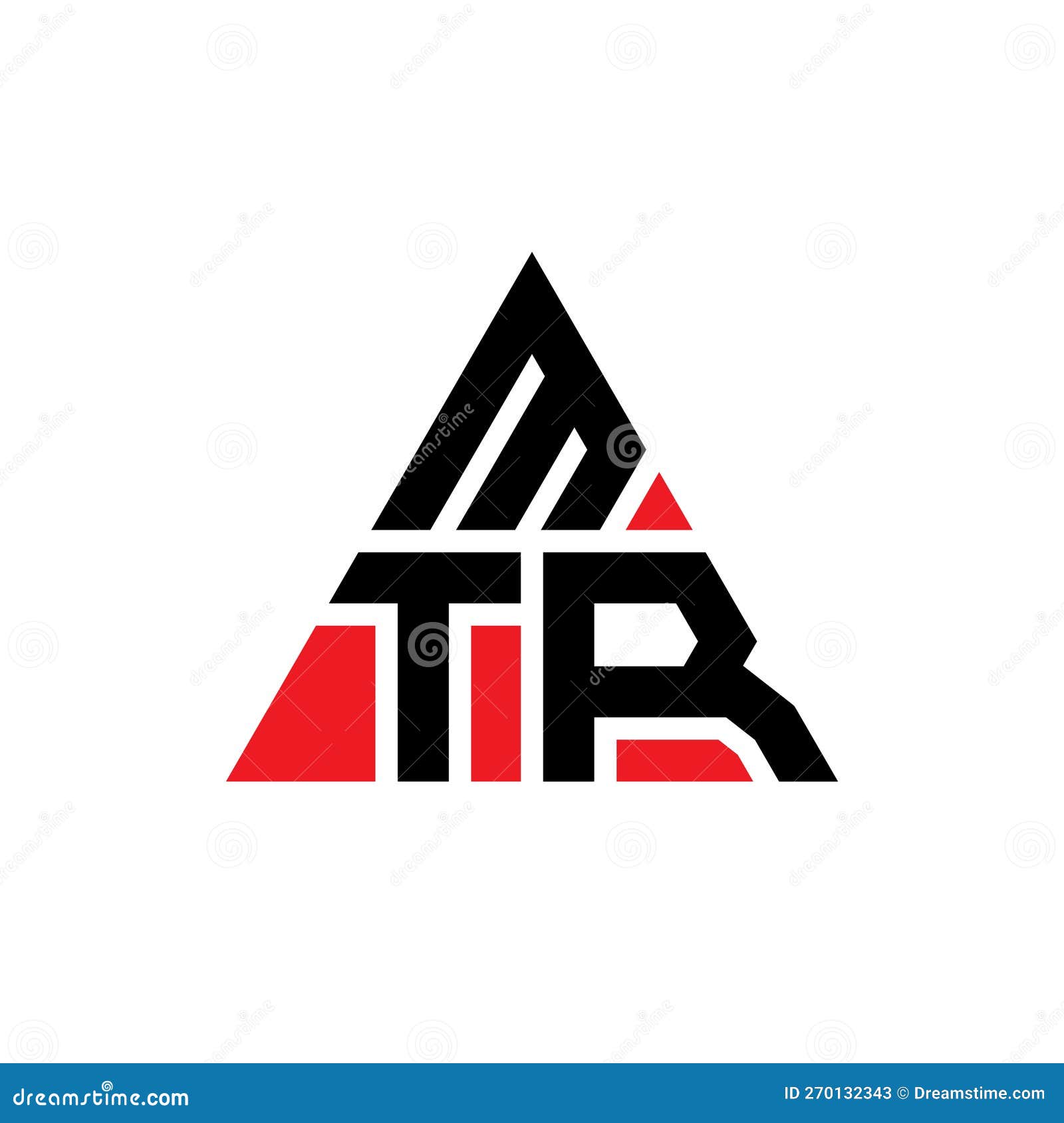 MTR Triangle Letter Logo Design With Triangle Shape. MTR Triangle Logo ...