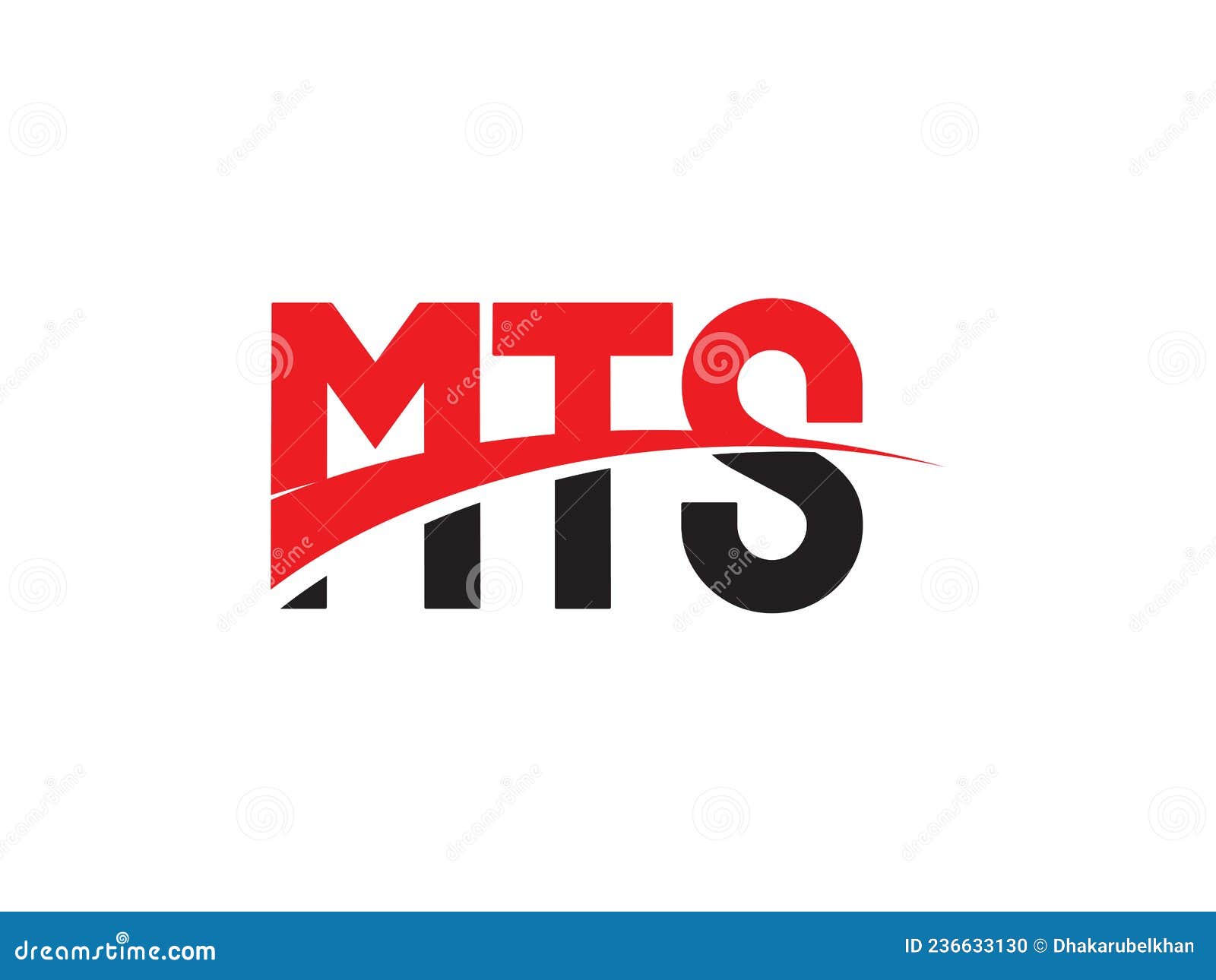 MTS Letter Initial Logo Design Vector Illustration Stock Vector ...
