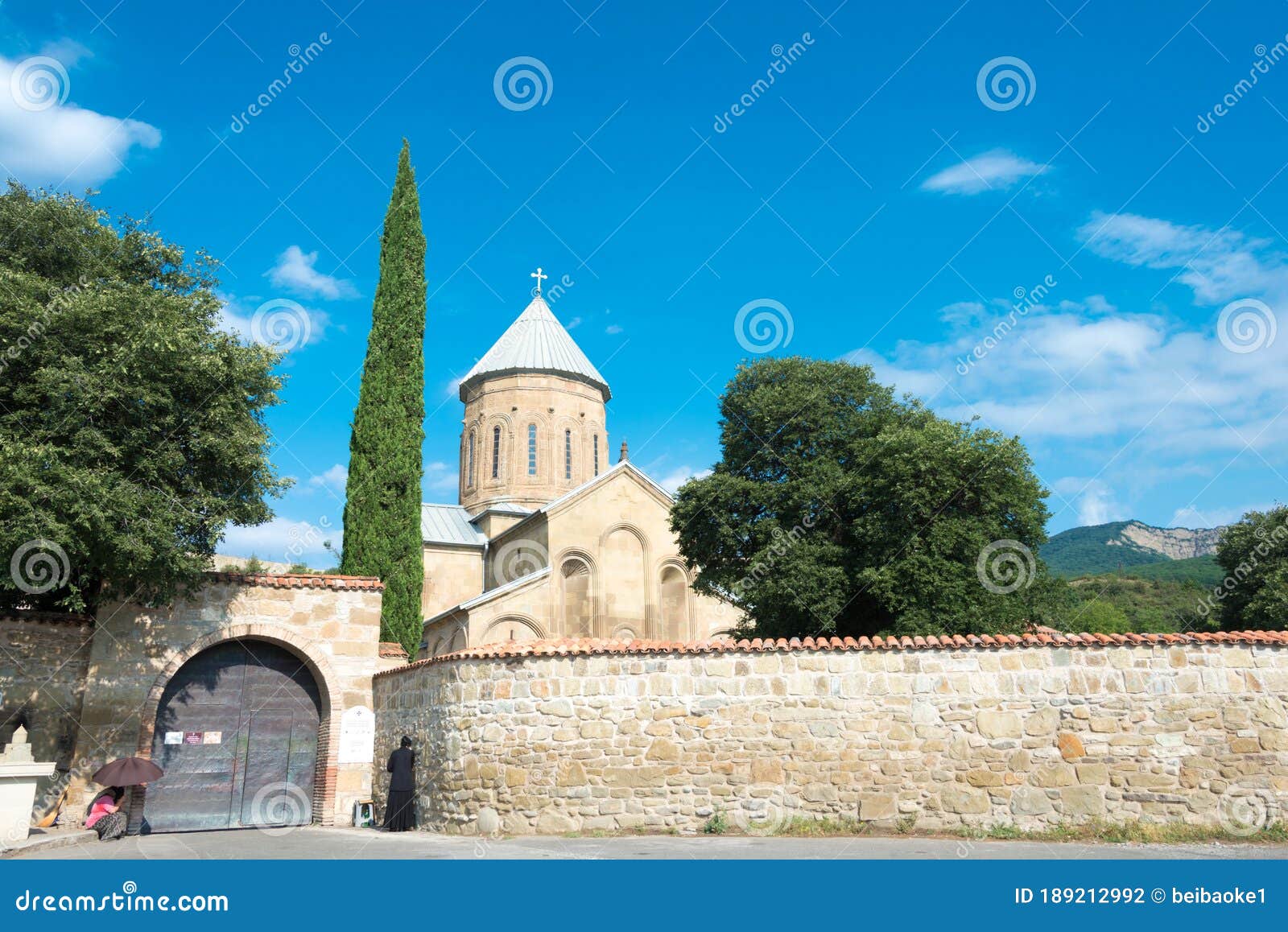 Samtavro Monastery in Mtskheta, Mtskheta-Mtianeti, Georgia. it is Part ...