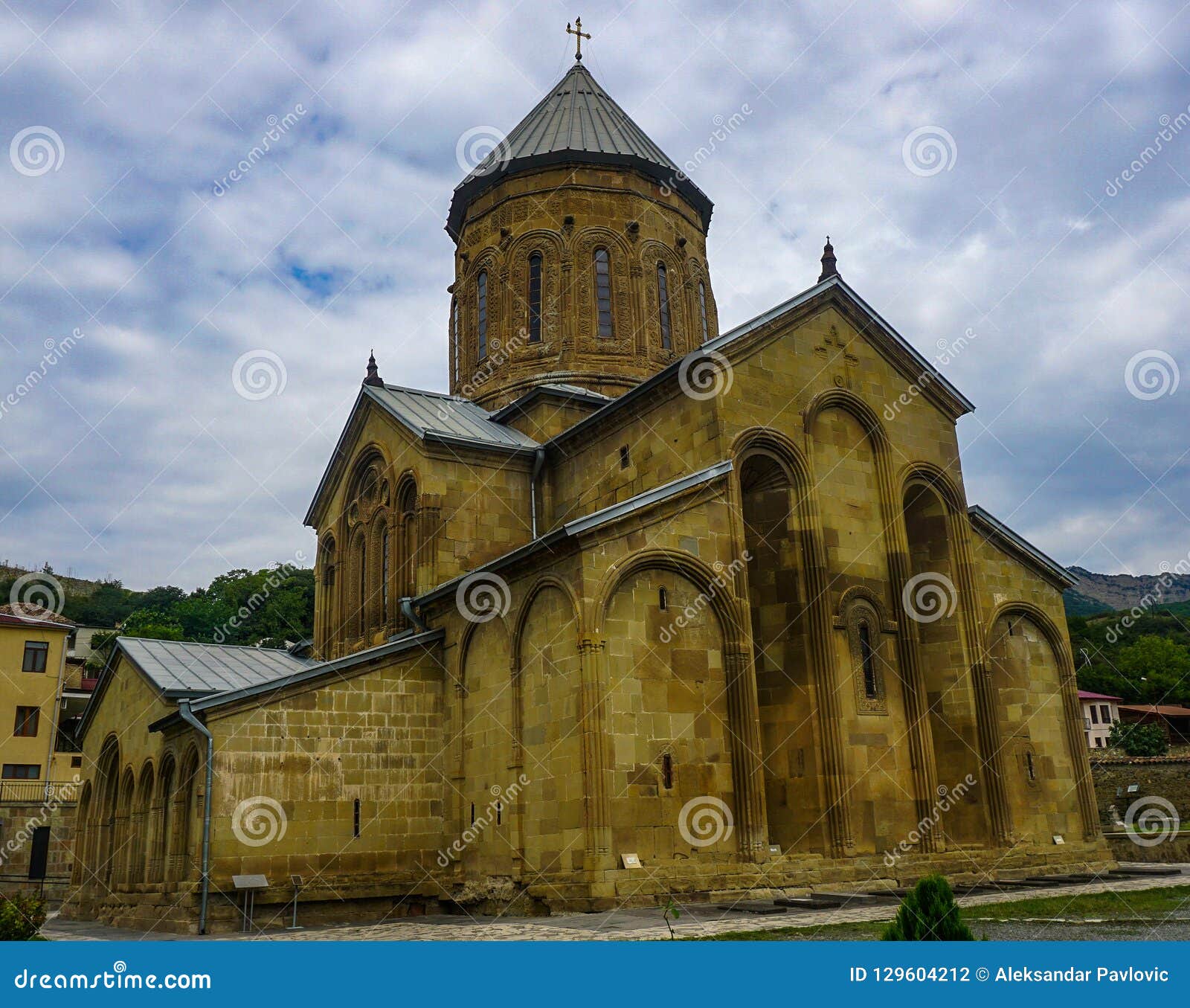 Mtskheta Samtavro Church Main View Stock Photo - Image of bows, common ...