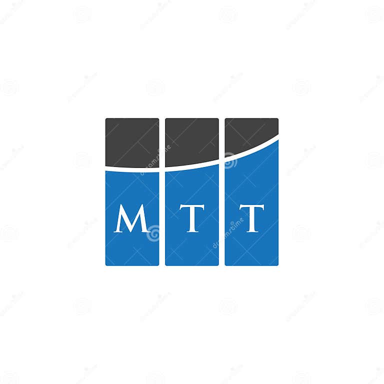 MTT Letter Logo Design on WHITE Background. MTT Creative Initials ...
