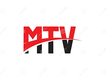 MTV Letter Initial Logo Design Vector Illustration Stock Vector ...