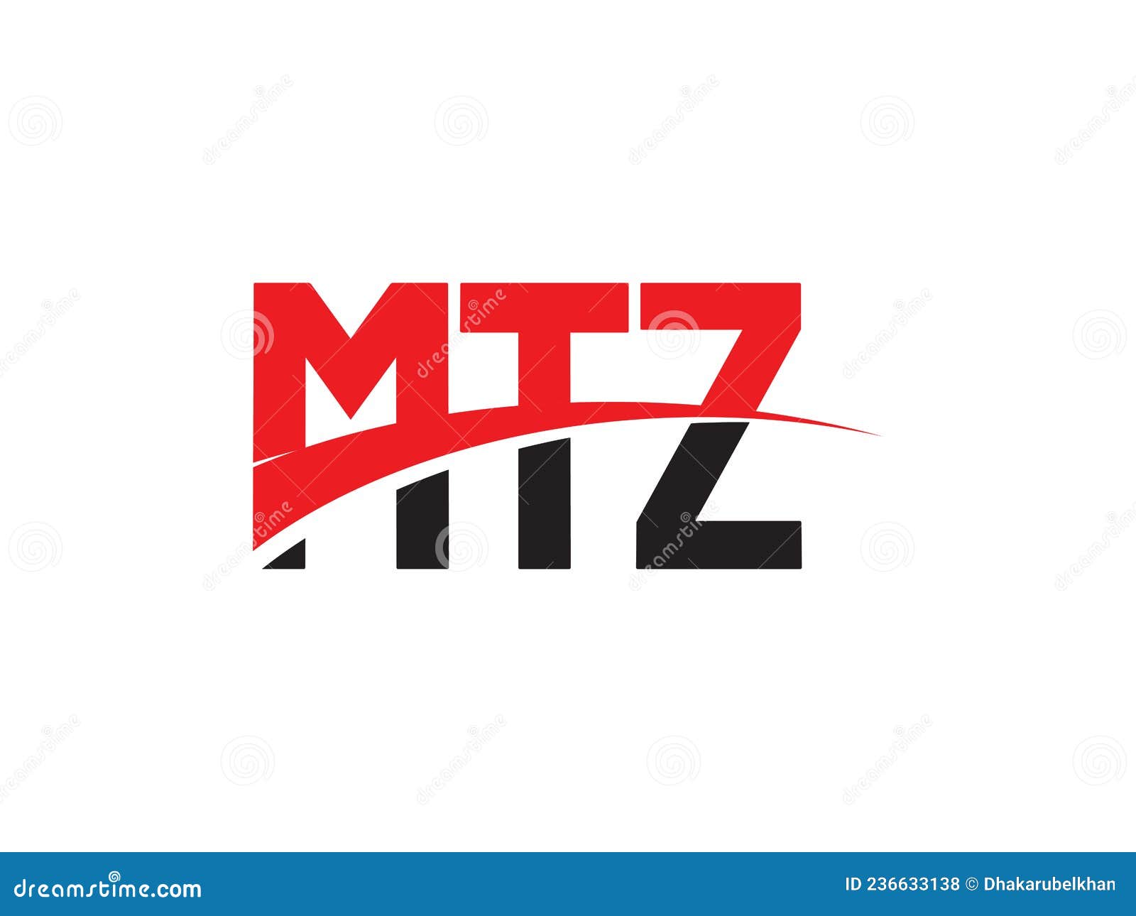 MTZ Letter Initial Logo Design Vector Illustration Stock Vector ...