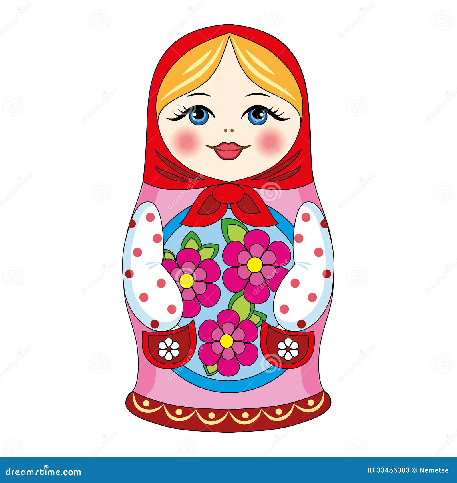 Muñeca rusa ilustración del vector. Ilustración de adentro - 33456303