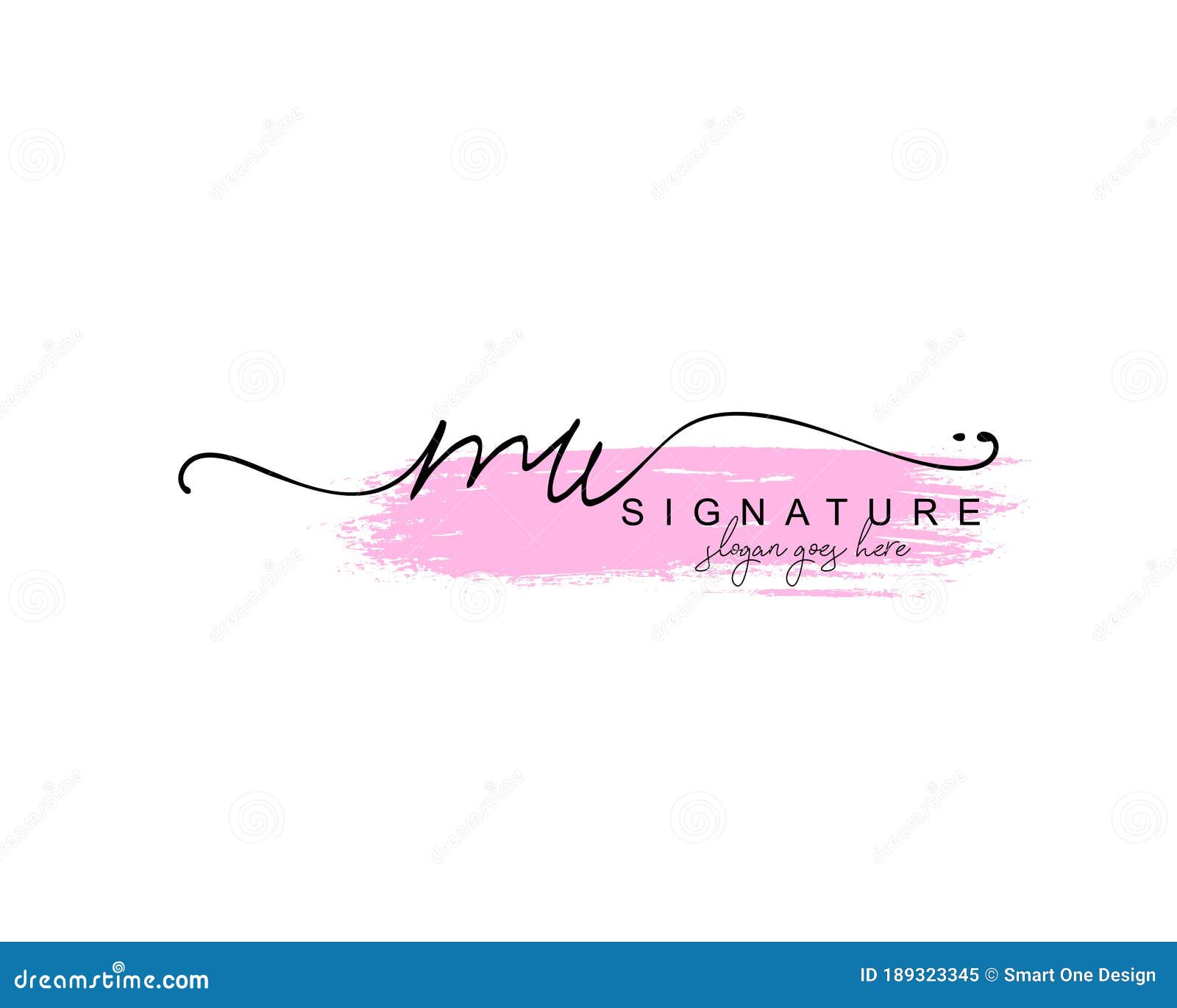 Initial MU Signature Logo Template Vector Stock Vector - Illustration ...
