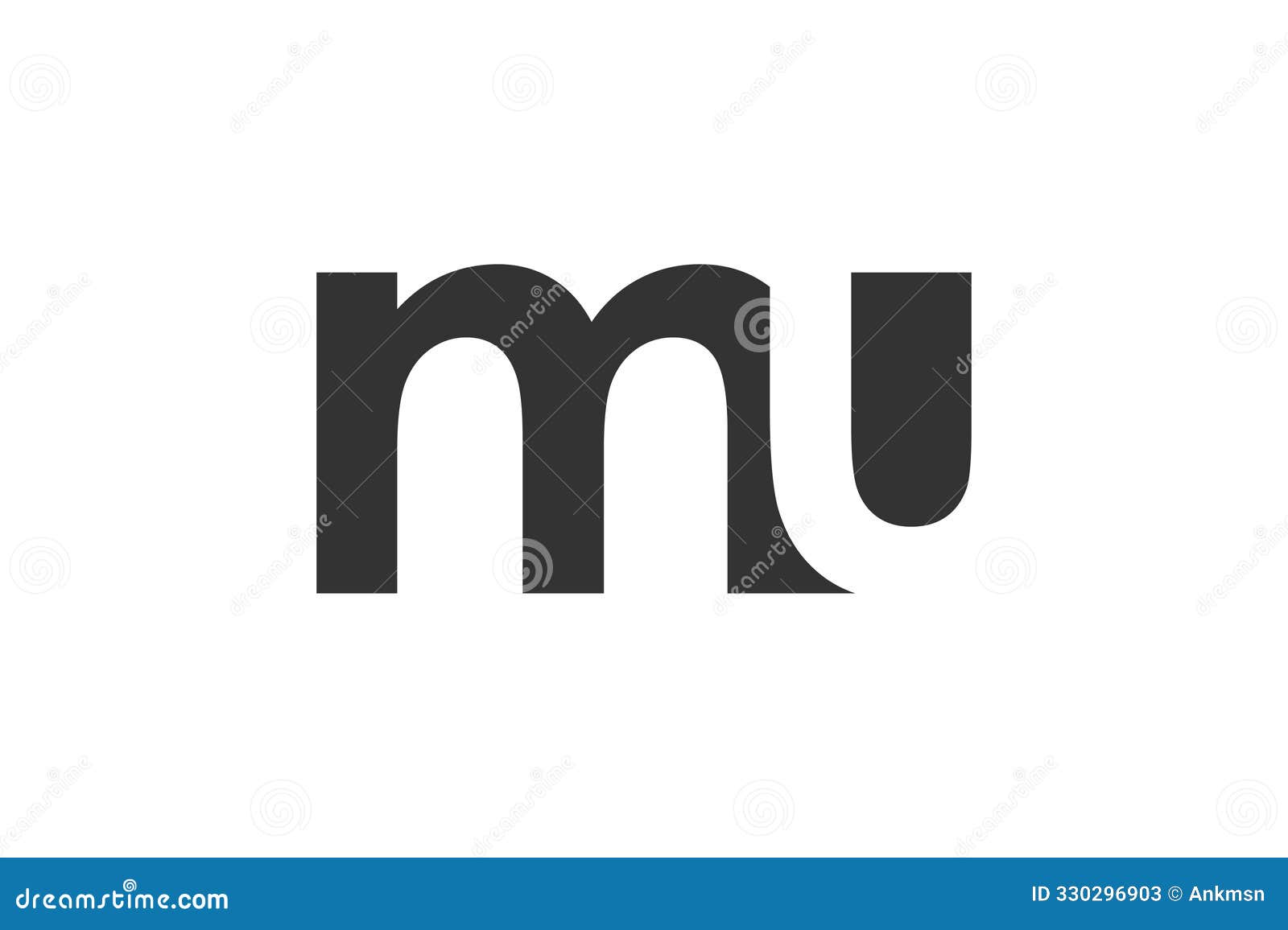 MU Creative Geometric Initial Based Modern and Minimal Logo. Letter M U ...