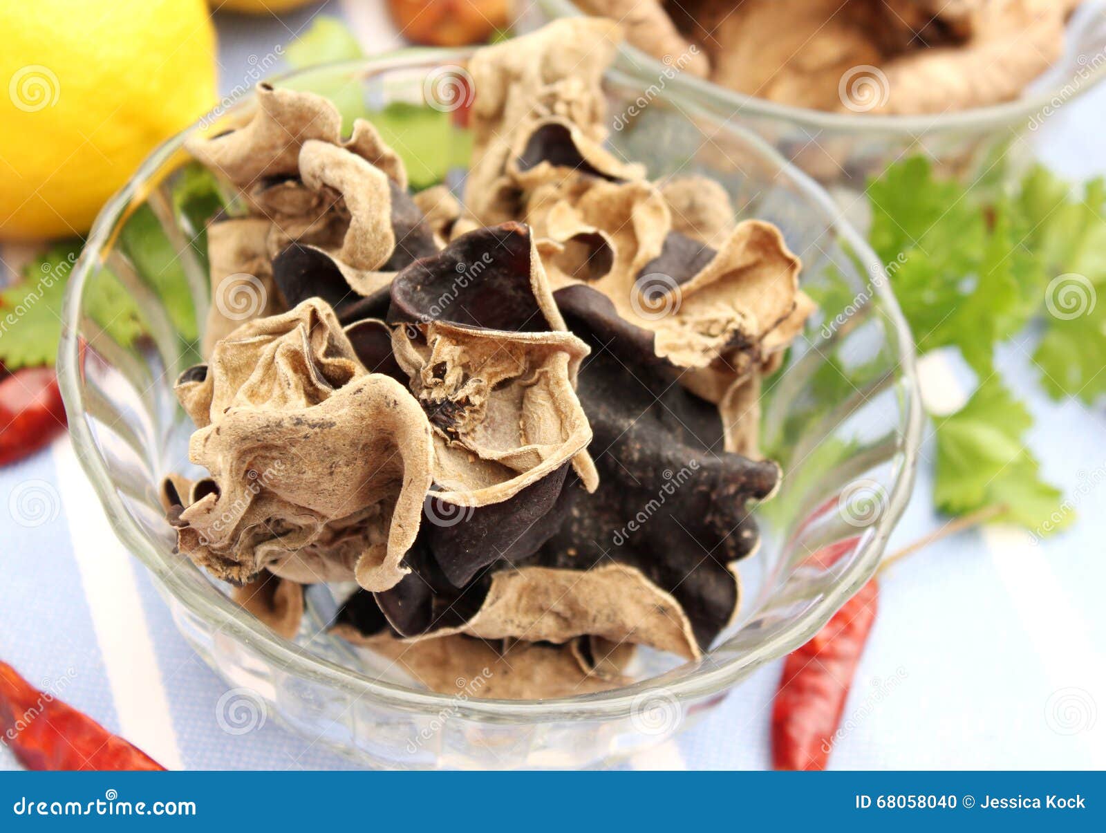 Mu-Err Mushrooms stock photo. Image of chinese, food - 68058040