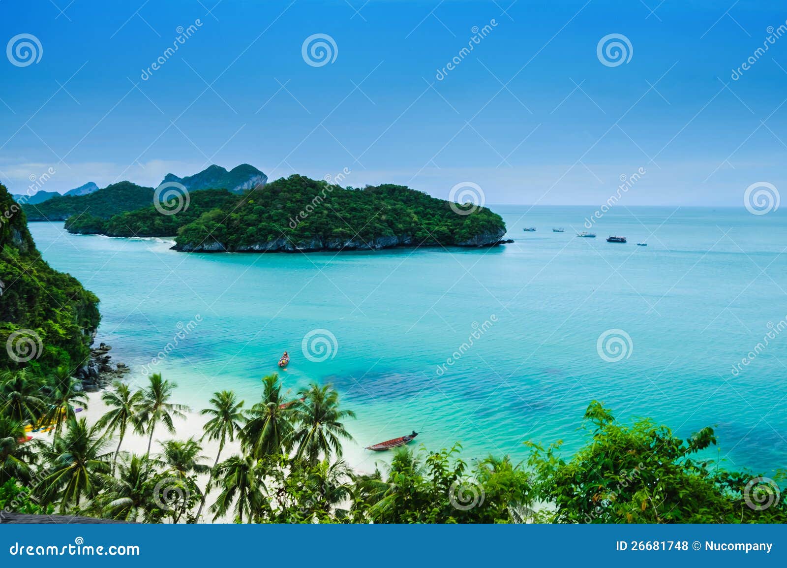 Mu Koh Ang Thong National Park Stock Photo - Image of scene, blue: 26681748