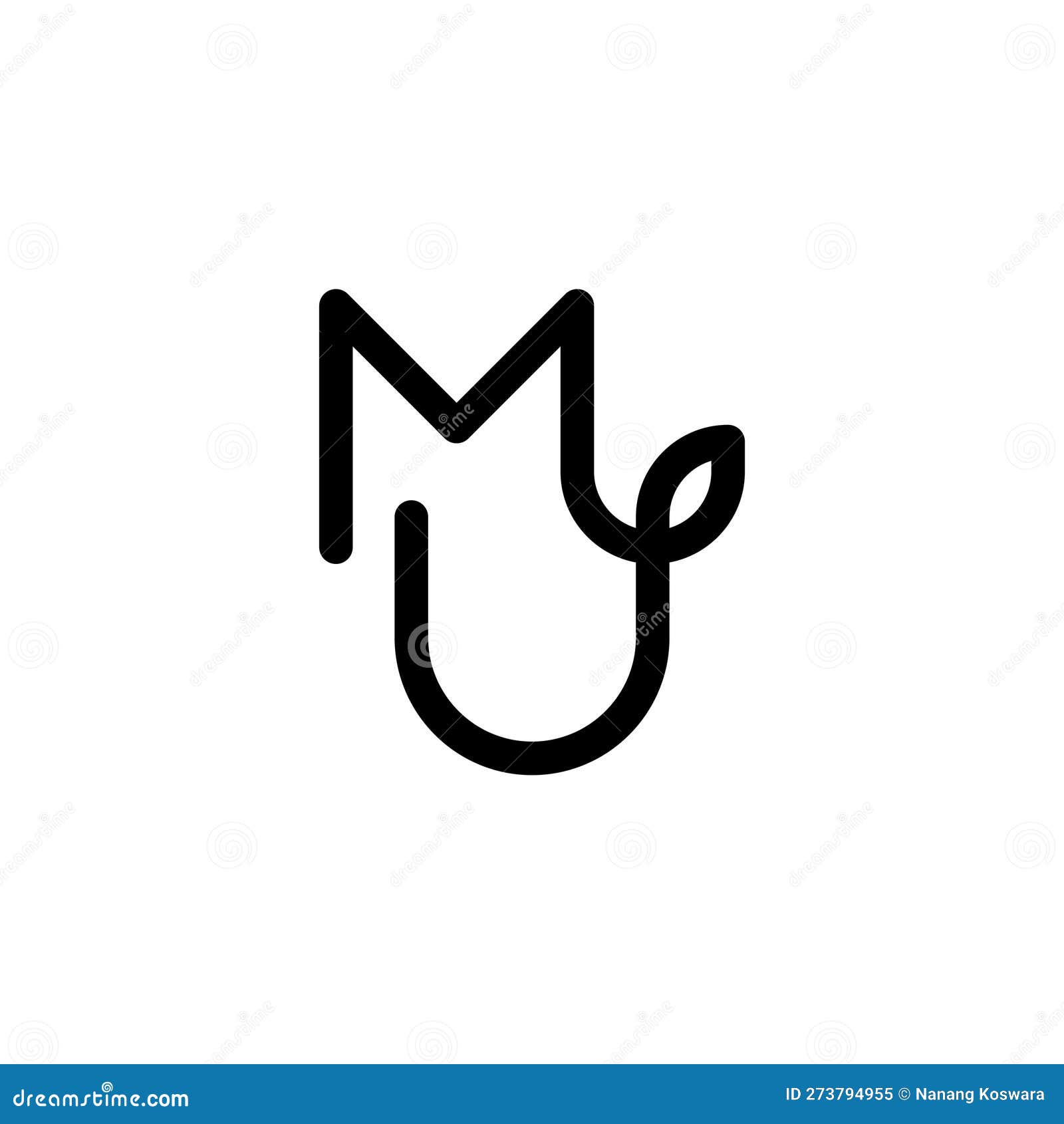 MU Logo, MU Monogram, Initial MU Logo, Letter MU Logo, Letter MU Icon ...