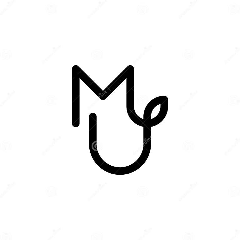 MU Logo, MU Monogram, Initial MU Logo, Letter MU Logo, Letter MU Icon ...