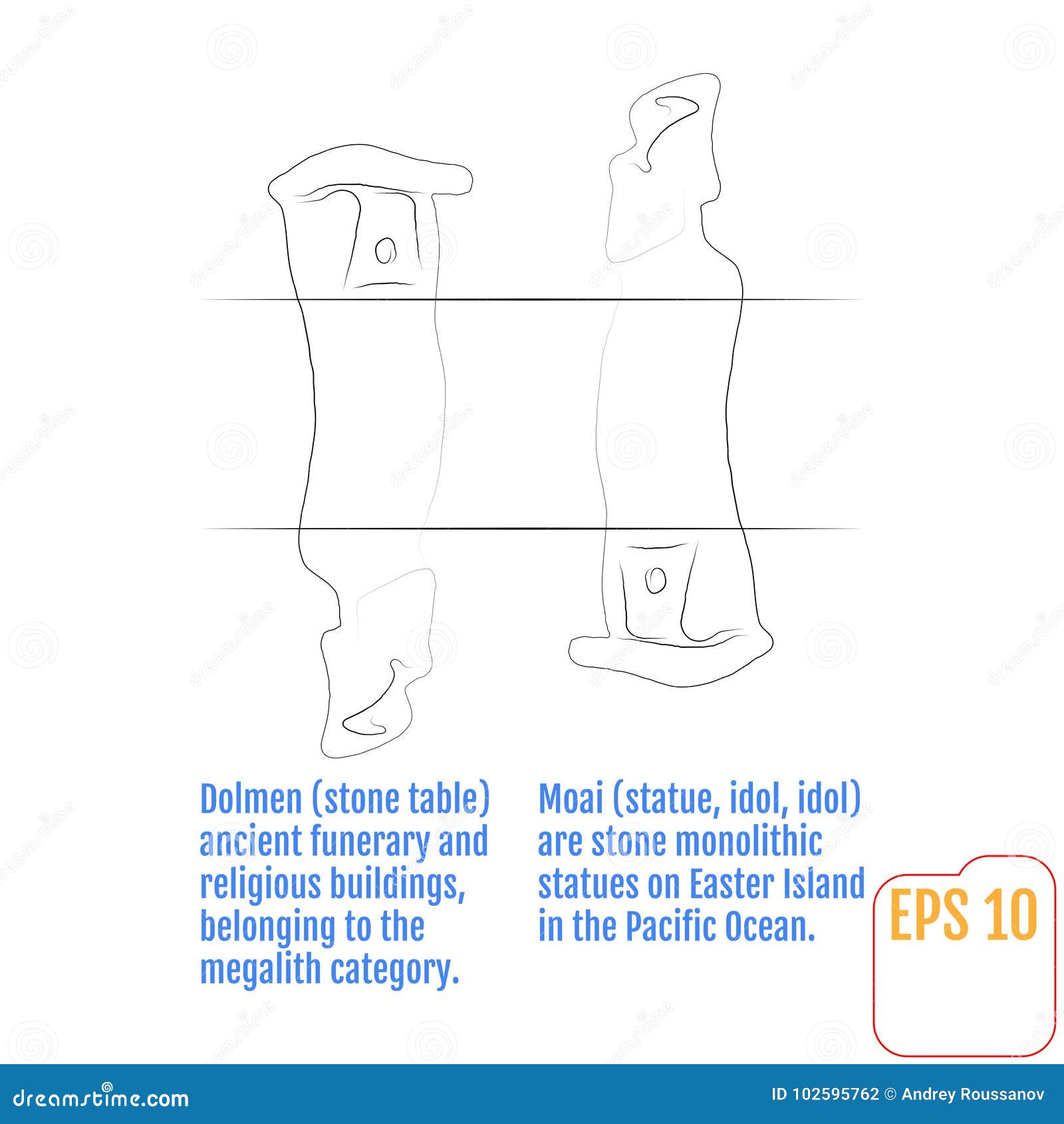 Dolmen Concept Vector Linear Icon Isolated On Transparent Background ...