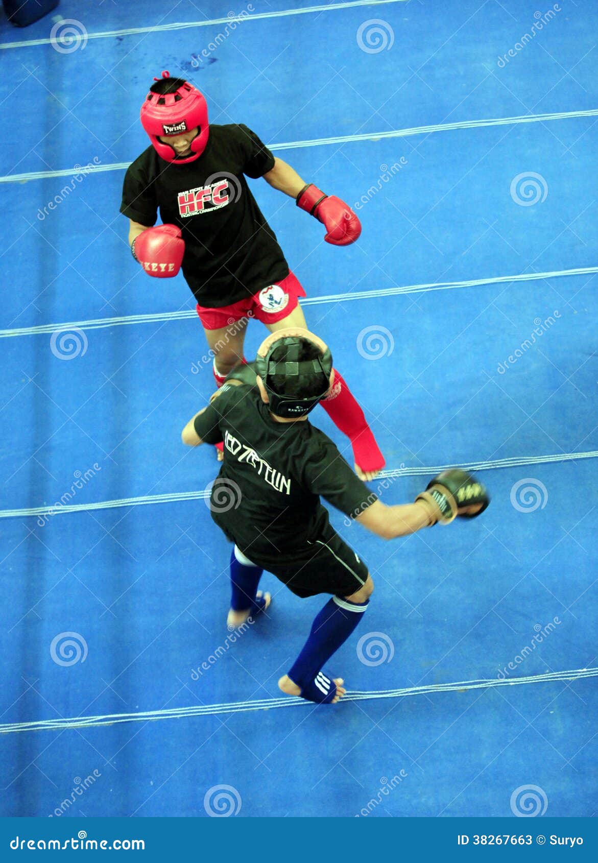 Muay Thai editorial stock photo. Image of java, indonesia - 38267663