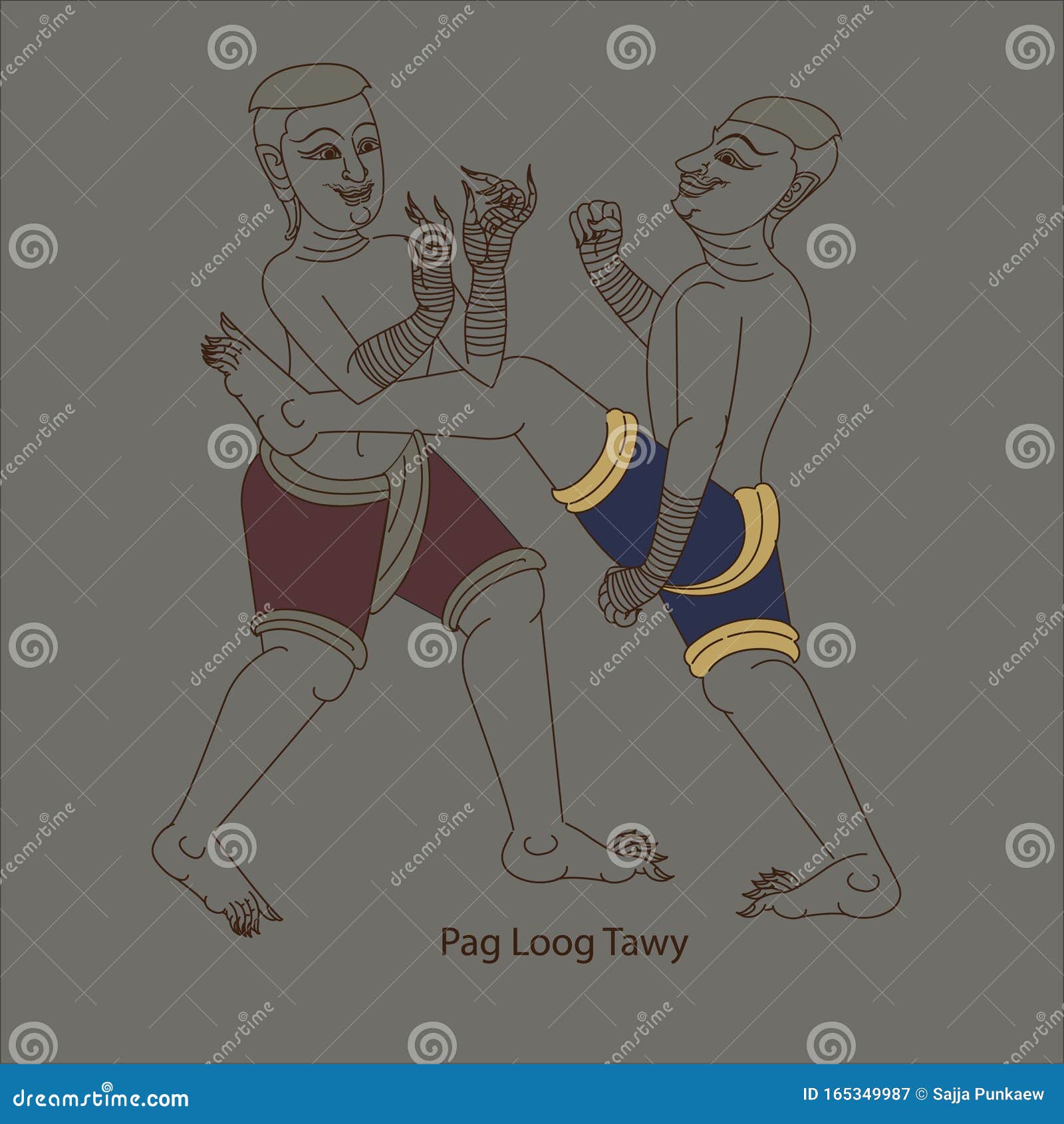 Muay Thai Thai Art of Thailand Stock Vector - Illustration of culture ...
