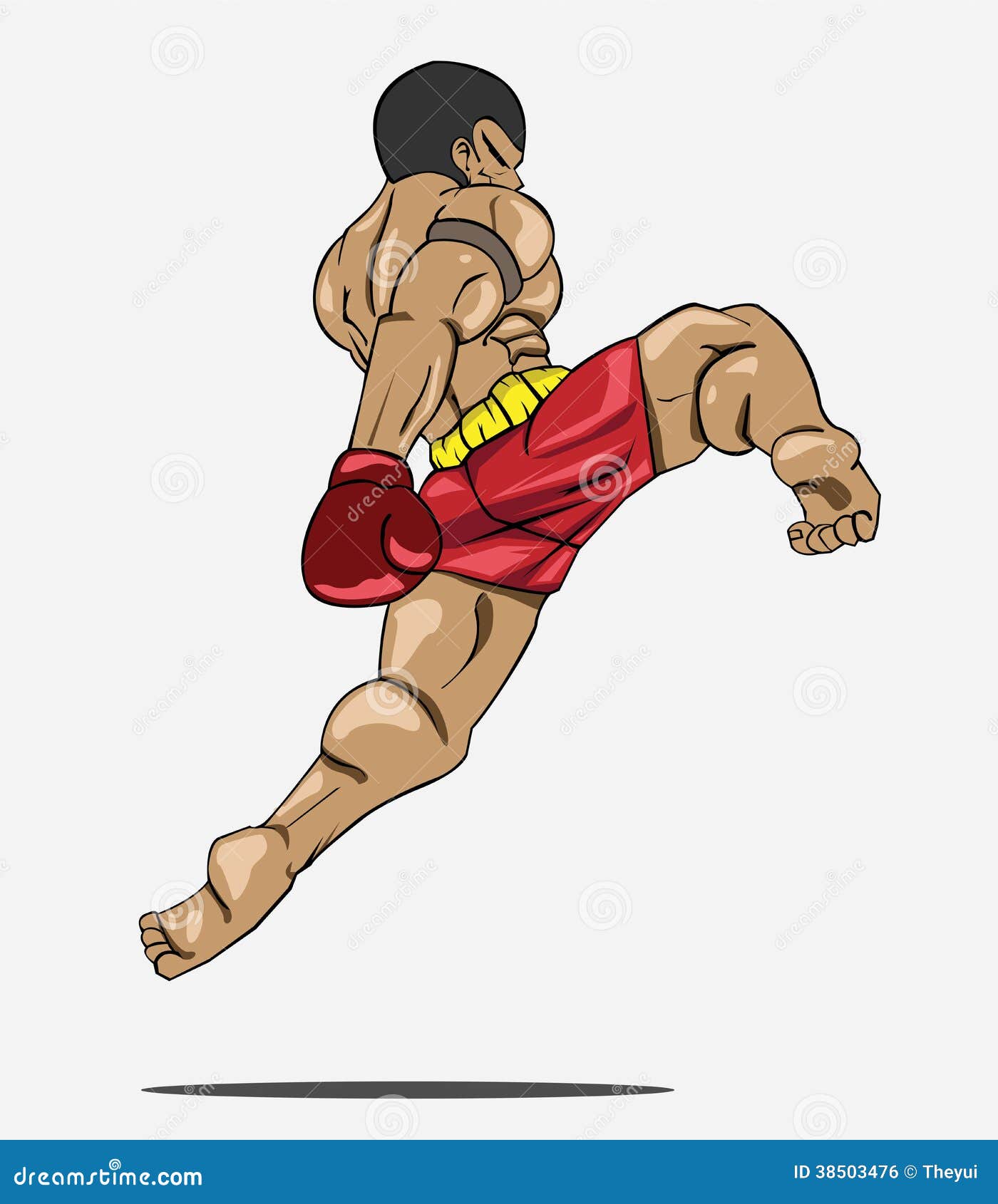 Muay thai. Martial art stock vector. Illustration of sport - 38503476
