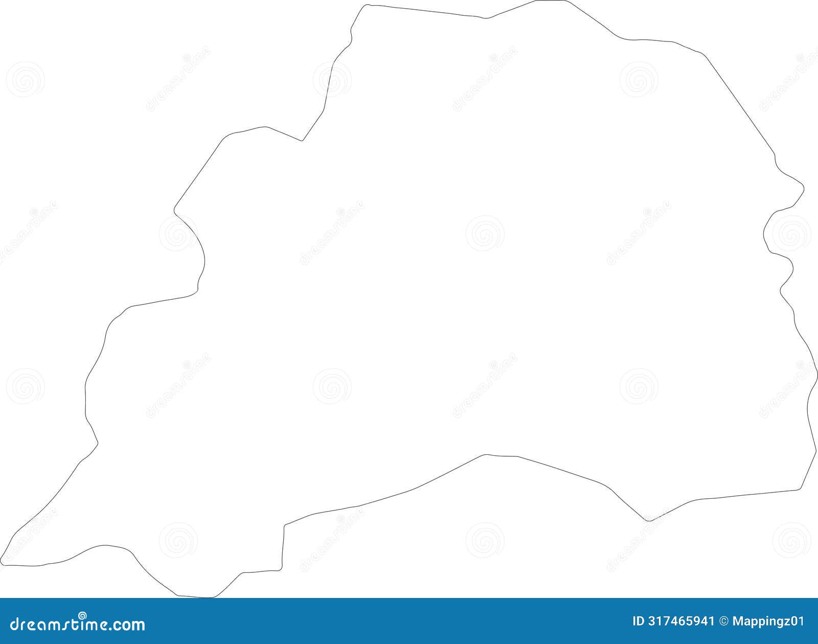 Mubende Uganda outline map stock vector. Illustration of logo - 317465941