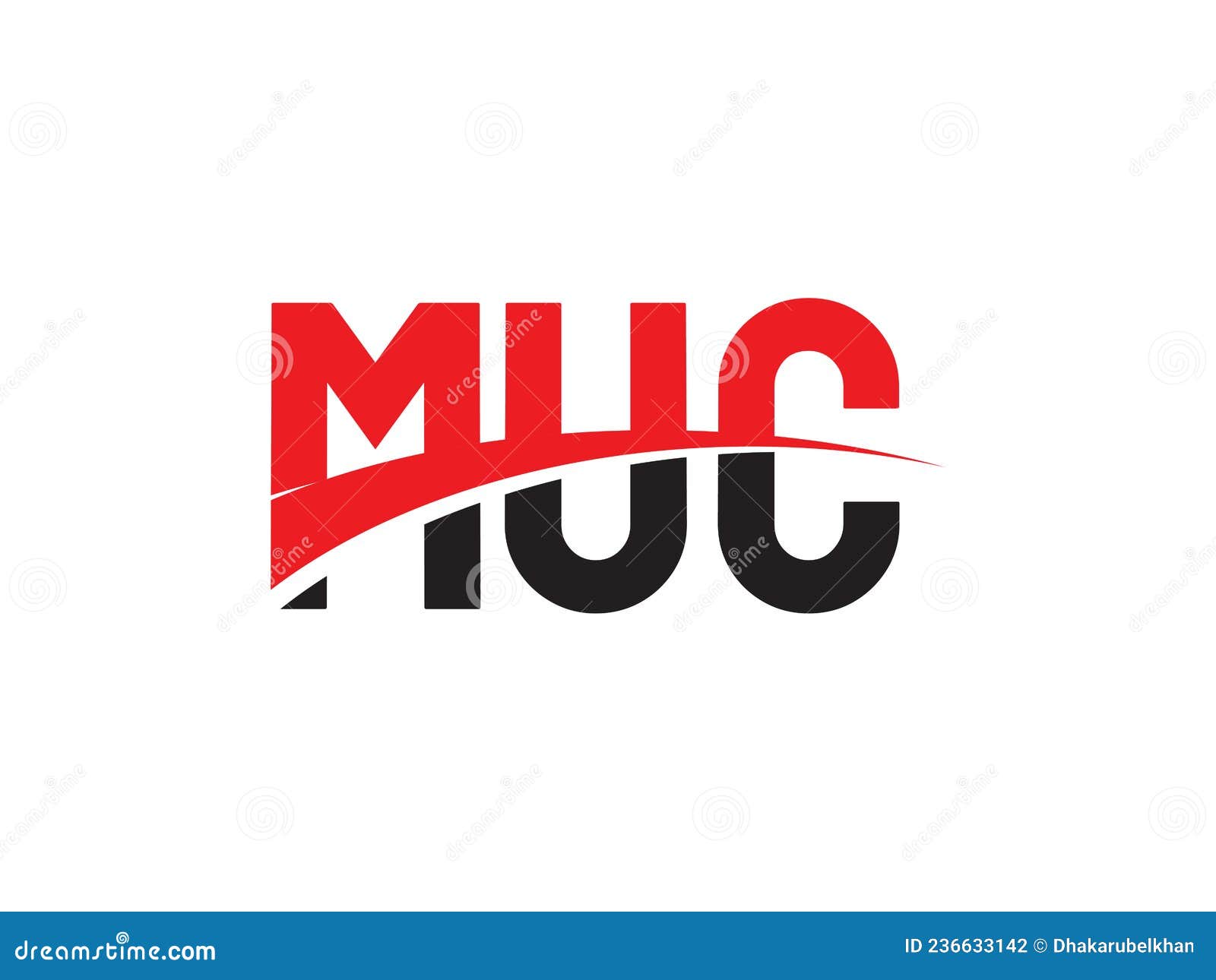 MUC Letter Initial Logo Design Vector Illustration Stock Vector ...