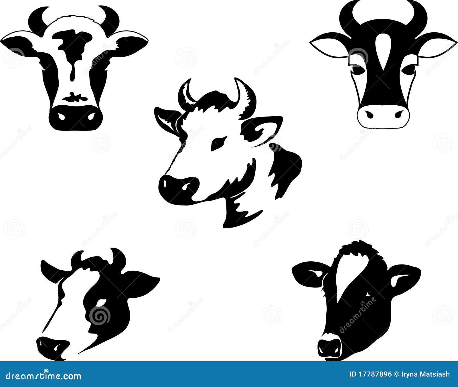 Mucca. illustrazione vettoriale. Illustrazione di contrassegno - 17787896