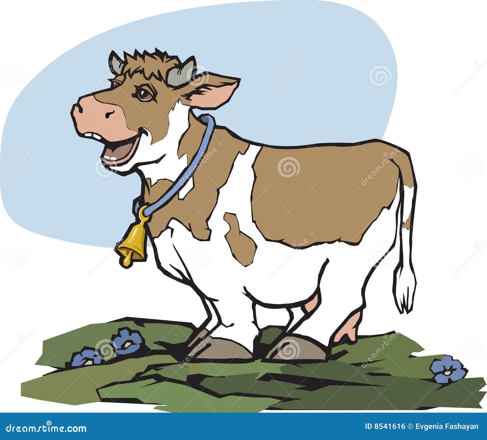 Mucca illustrazione vettoriale. Illustrazione di mucca - 8541616