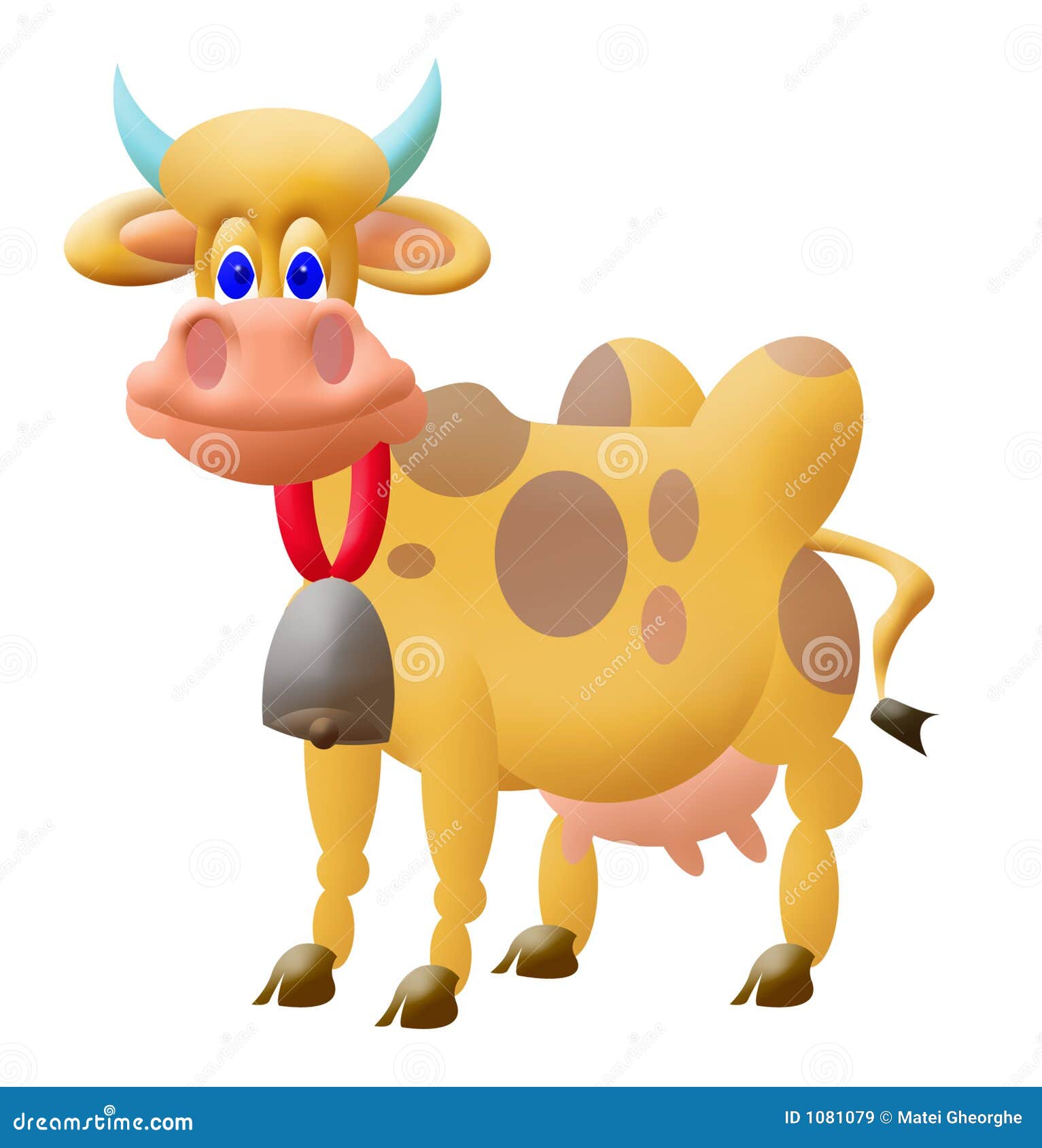 Mucca divertente illustrazione di stock. Illustrazione di nazionale ...