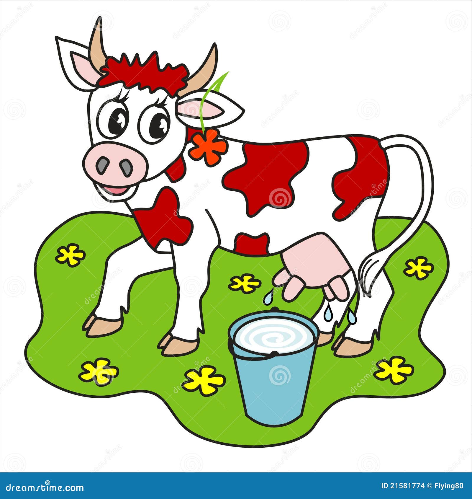 Mucca e latte illustrazione vettoriale. Illustrazione di corpo - 21581774