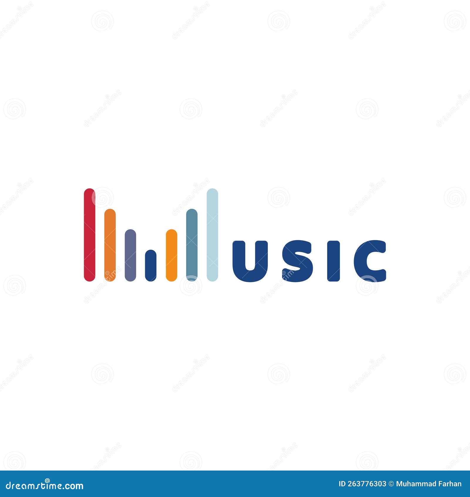 Music Word Logo, Wordmark Logo, Music Icon, Logotype Stock Vector ...