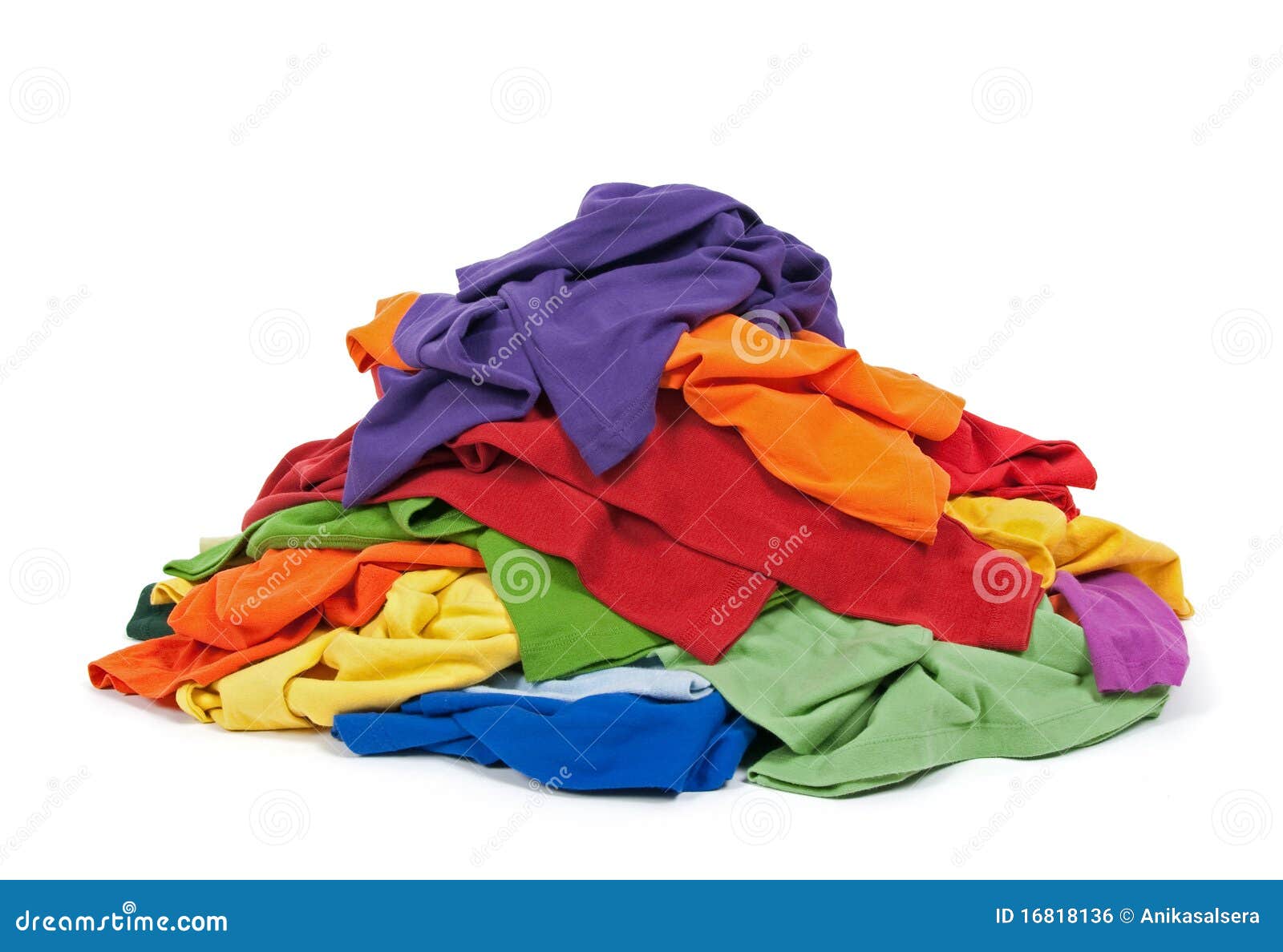 Mucchio Dei Vestiti Variopinti Fotografia Stock - Immagine di modo ...