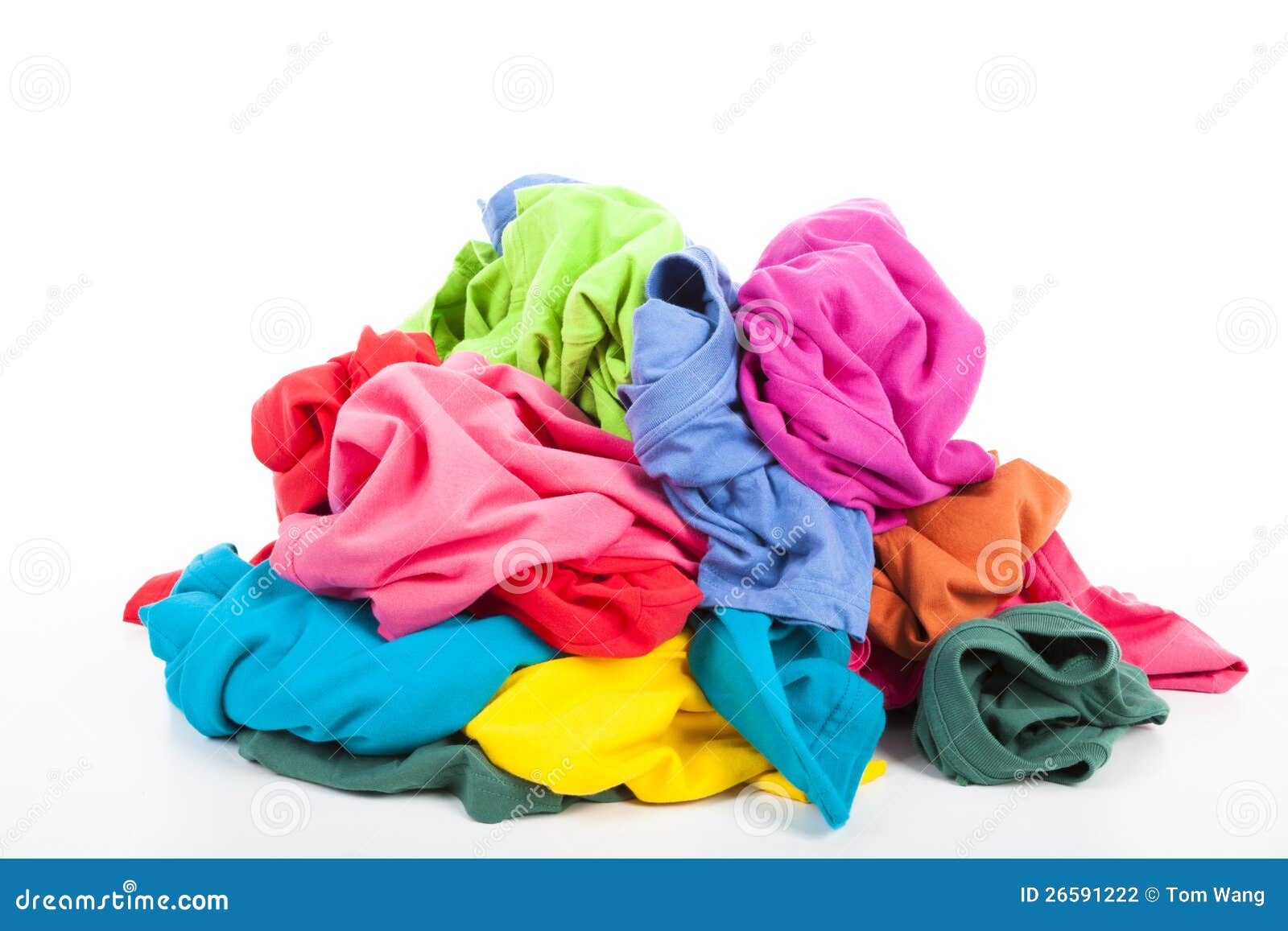 Mucchio Dei Vestiti Variopinti Fotografia Stock - Immagine di ricicli ...