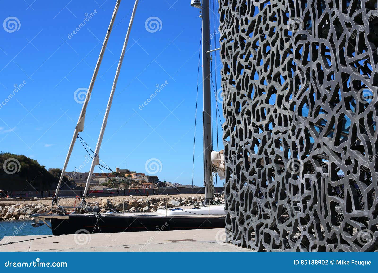 Mucem museum in Marseille editorial photography. Image of people - 85188902