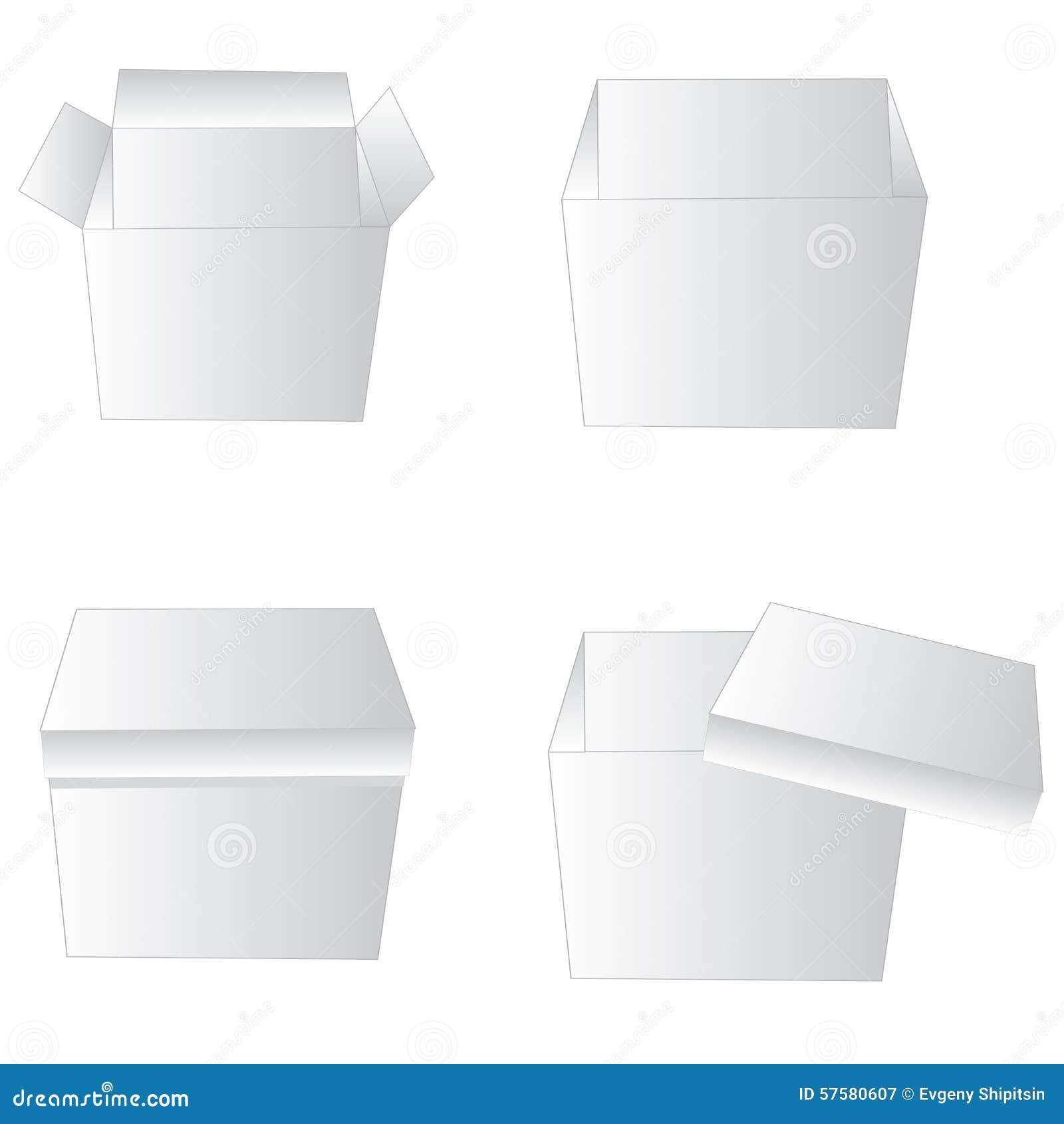 Much Boxes From Paperboard Cartoon Vector | CartoonDealer.com #57580607