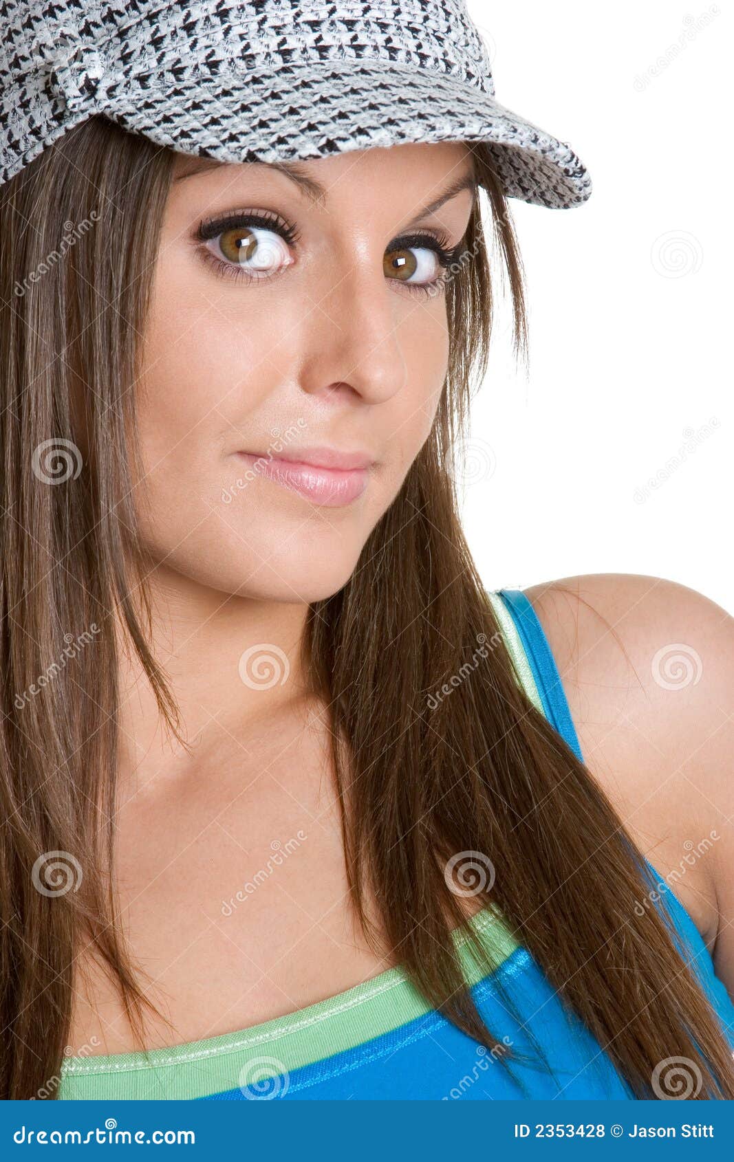 Muchacha Adolescente Hermosa Foto de archivo - Imagen de casquillo ...