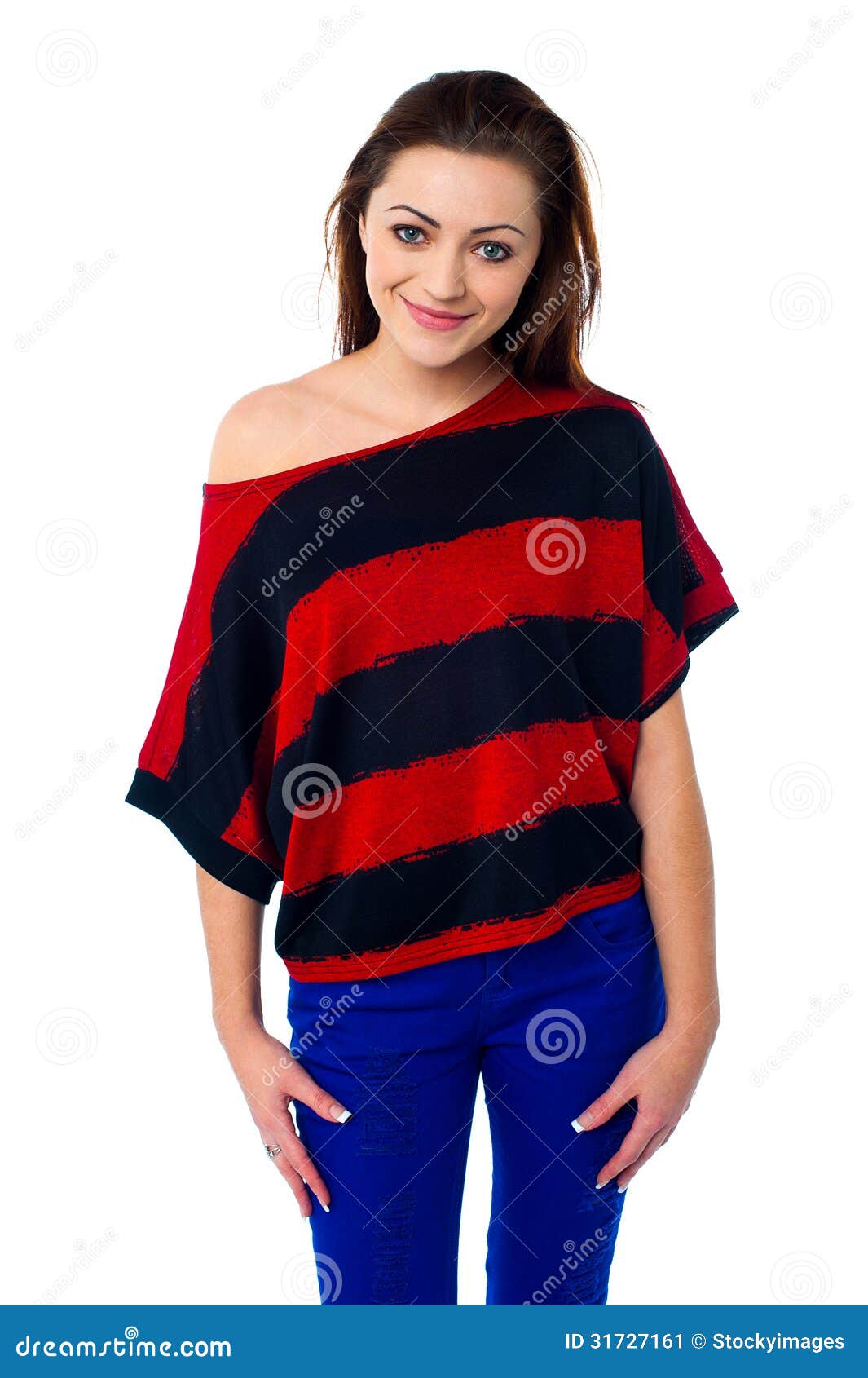 Muchacha Bonita Elegante En Ropa De Moda Imagen de archivo - Imagen de ...