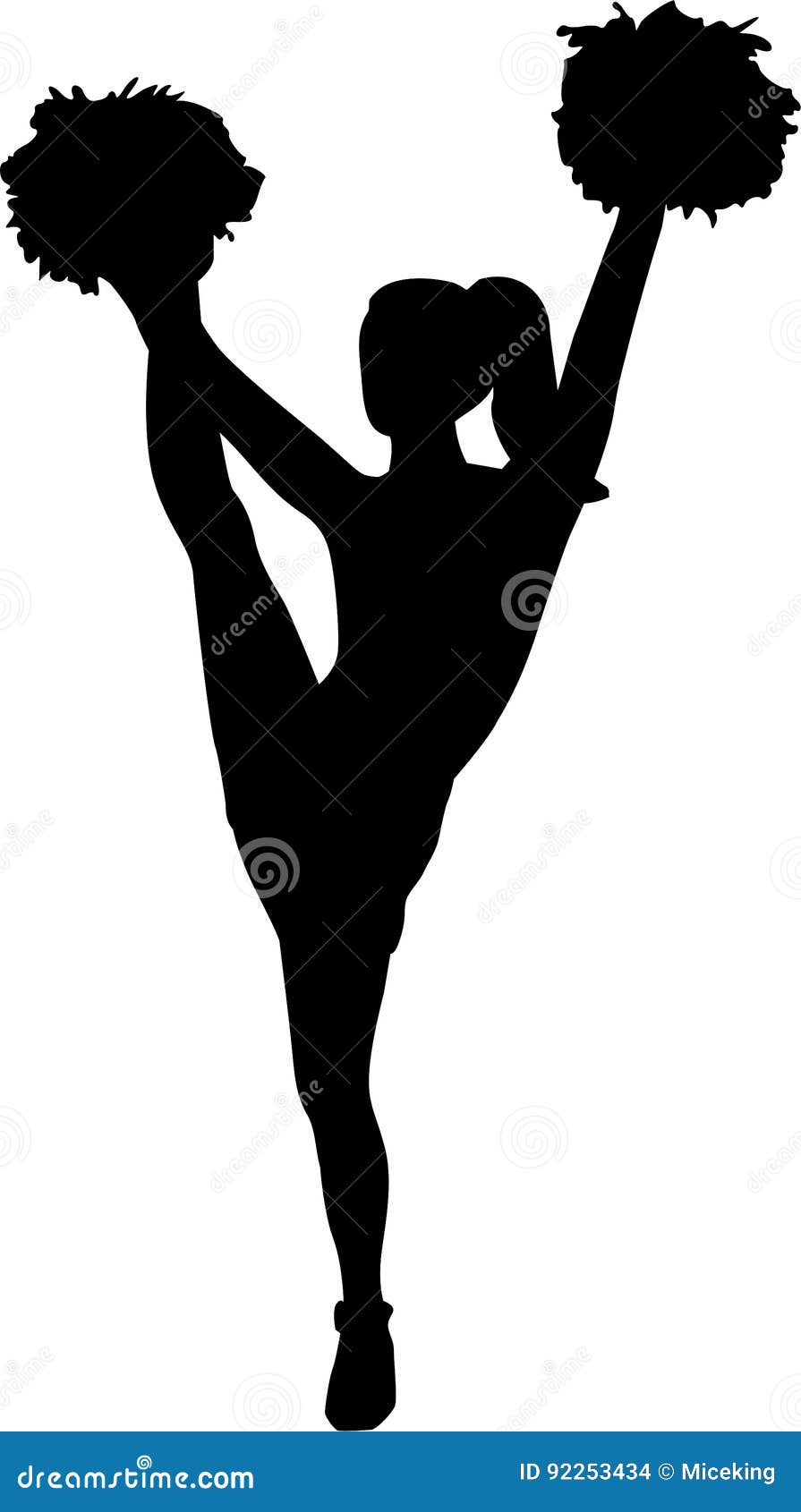 Muchacha Cheerleading ilustración del vector. Ilustración de deporte ...