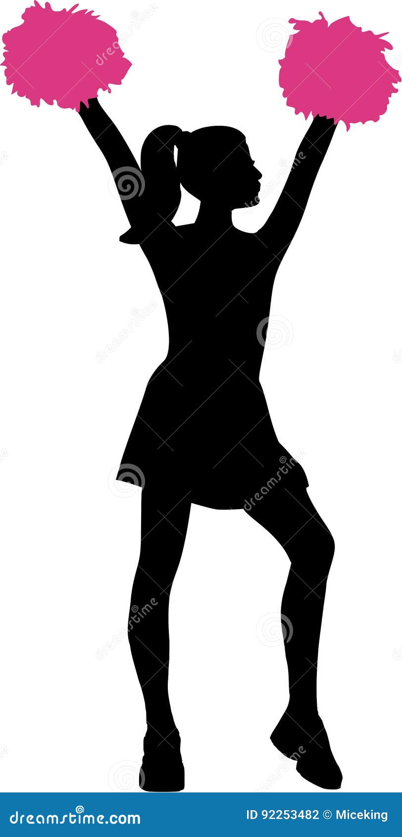 Muchacha Cheerleading ilustración del vector. Ilustración de aislado ...